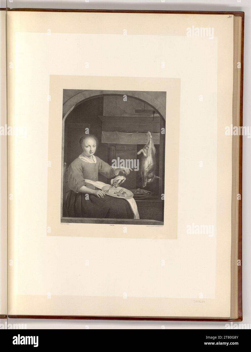 Gabriel Metsu The Cook. Lithography before 1821 Stock Photo - Alamy