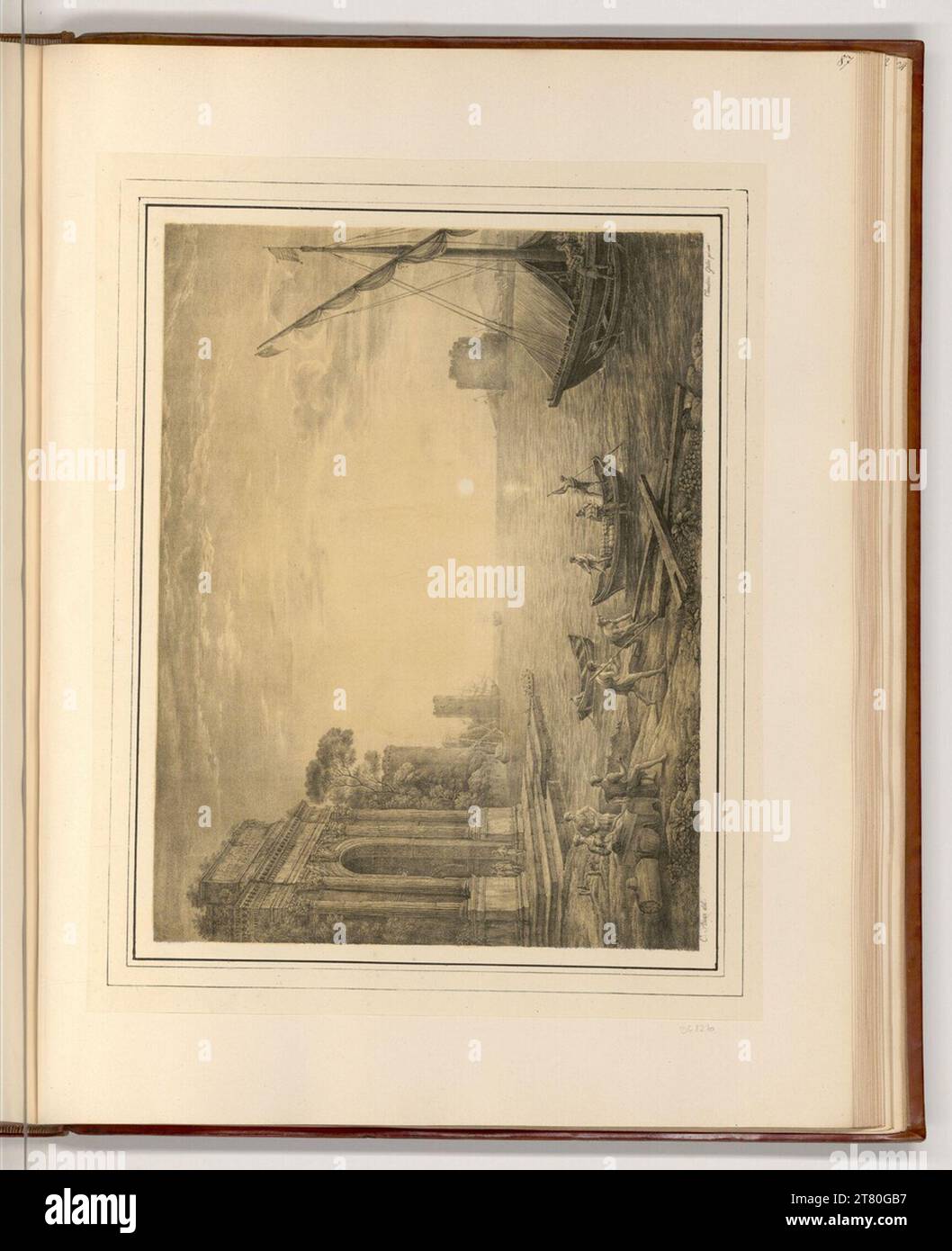 Claude Gellée gen. Claude Lorrain A seaport in the rousing sun ...