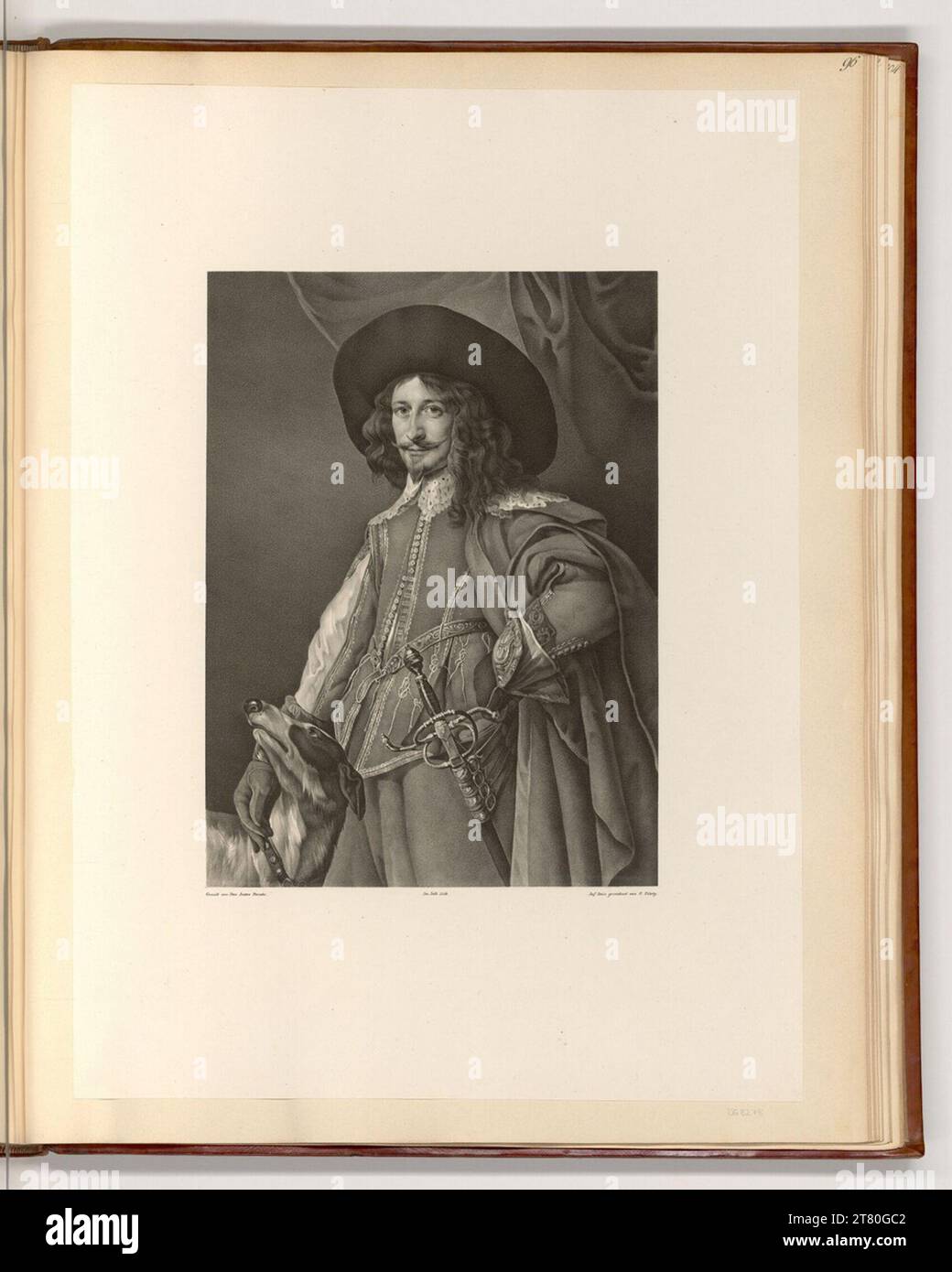 Antonio Pereda Portrait of a Spaniard. Lithography before 1821 Stock ...