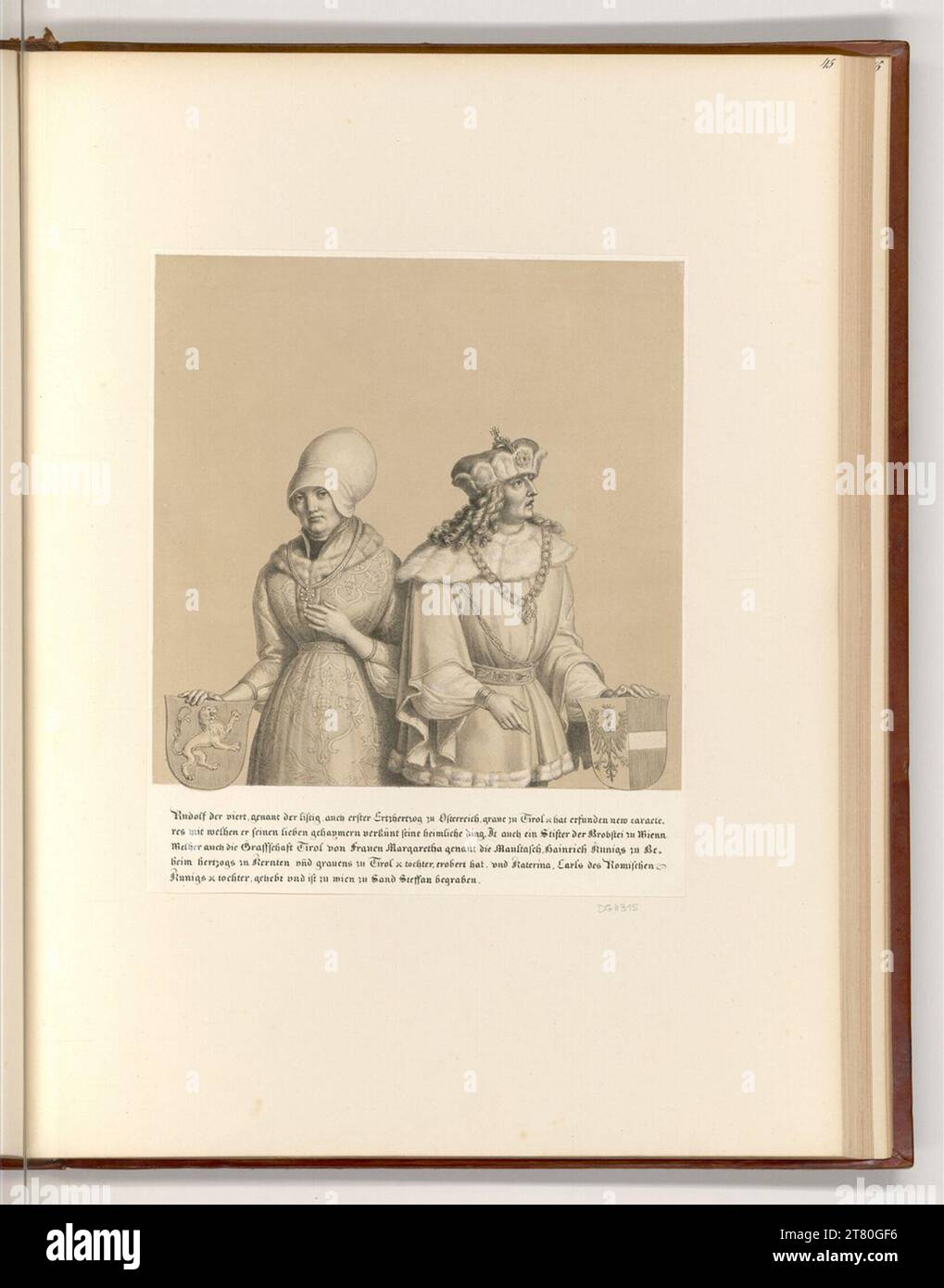 Josef Lanzedelly (The Older) Rudolf IV., Katharina. Lithography 1820 ...
