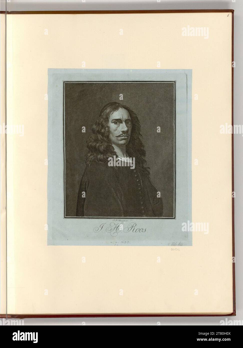 Jeremias Paul Schweyer (Engraver) Portrait Johann Heinrich Roos ... Jeremias Paul Schweyer (Engraver) Portrait Johann Heinrich Roos ...