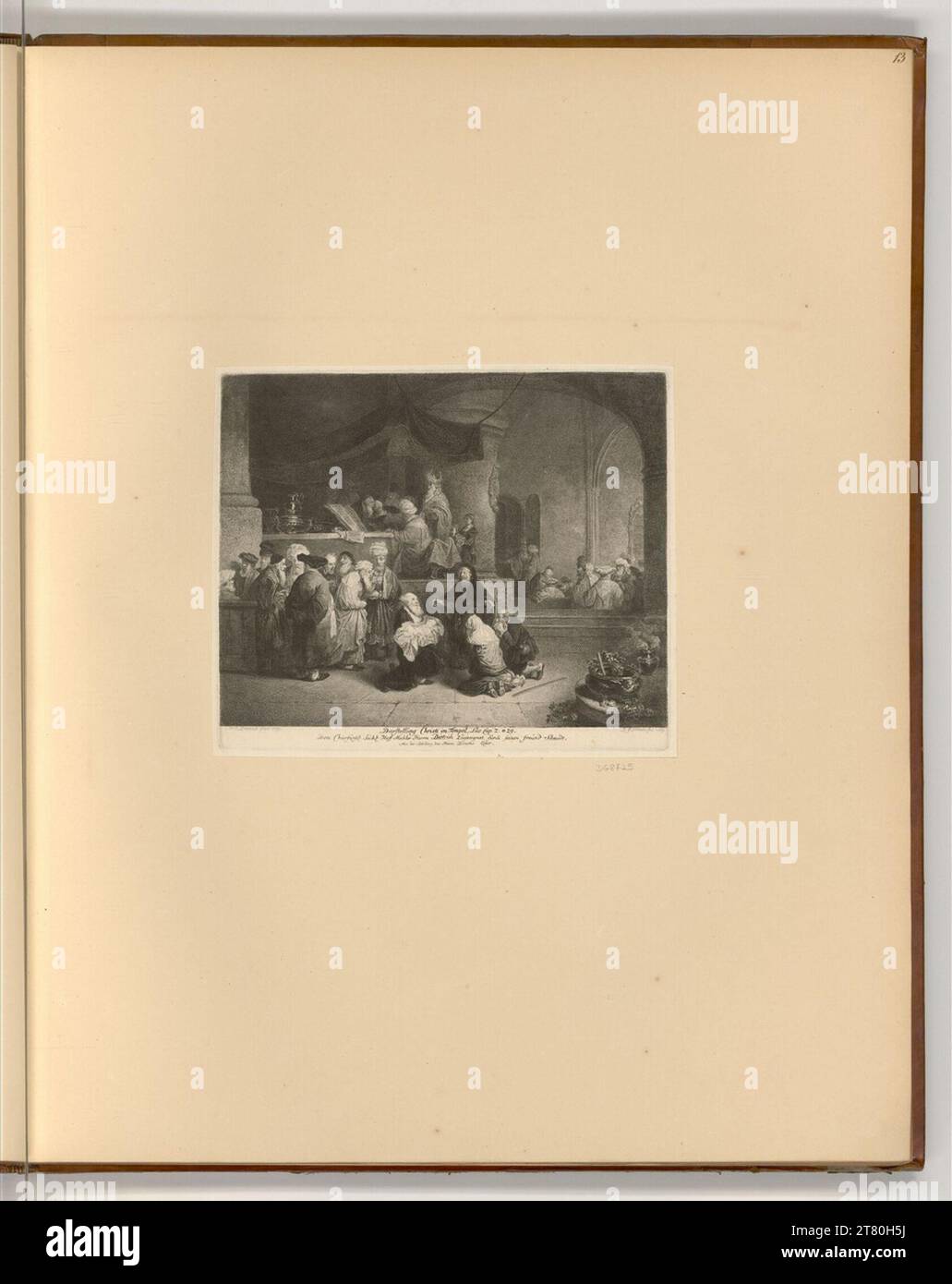 Christian Wilhelm Ernst Dietrich Representation of Christ in the temple ...