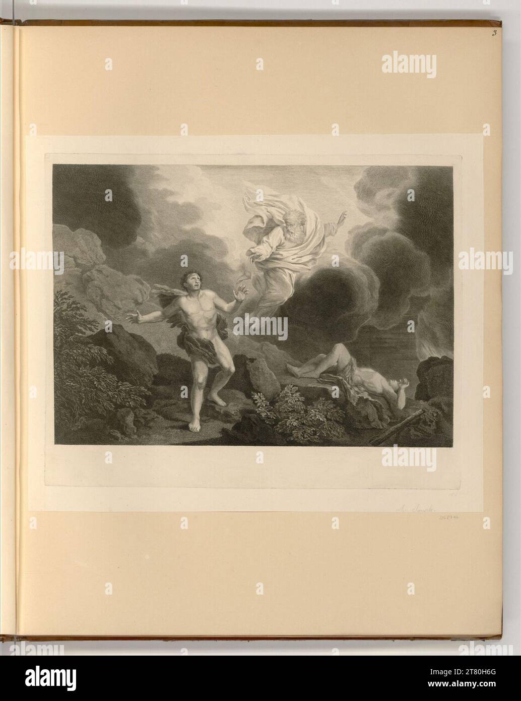 Christian Wilhelm Ernst Dietrich Kain & Abel. etching 18. Century ...