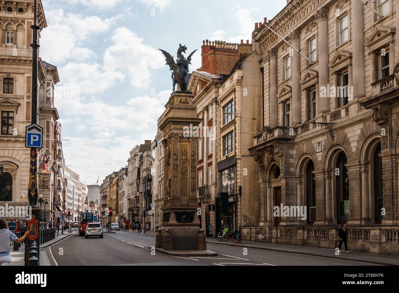 London, UK - August 25, 2023: Temple Bar Memorial in the Strand by ...
