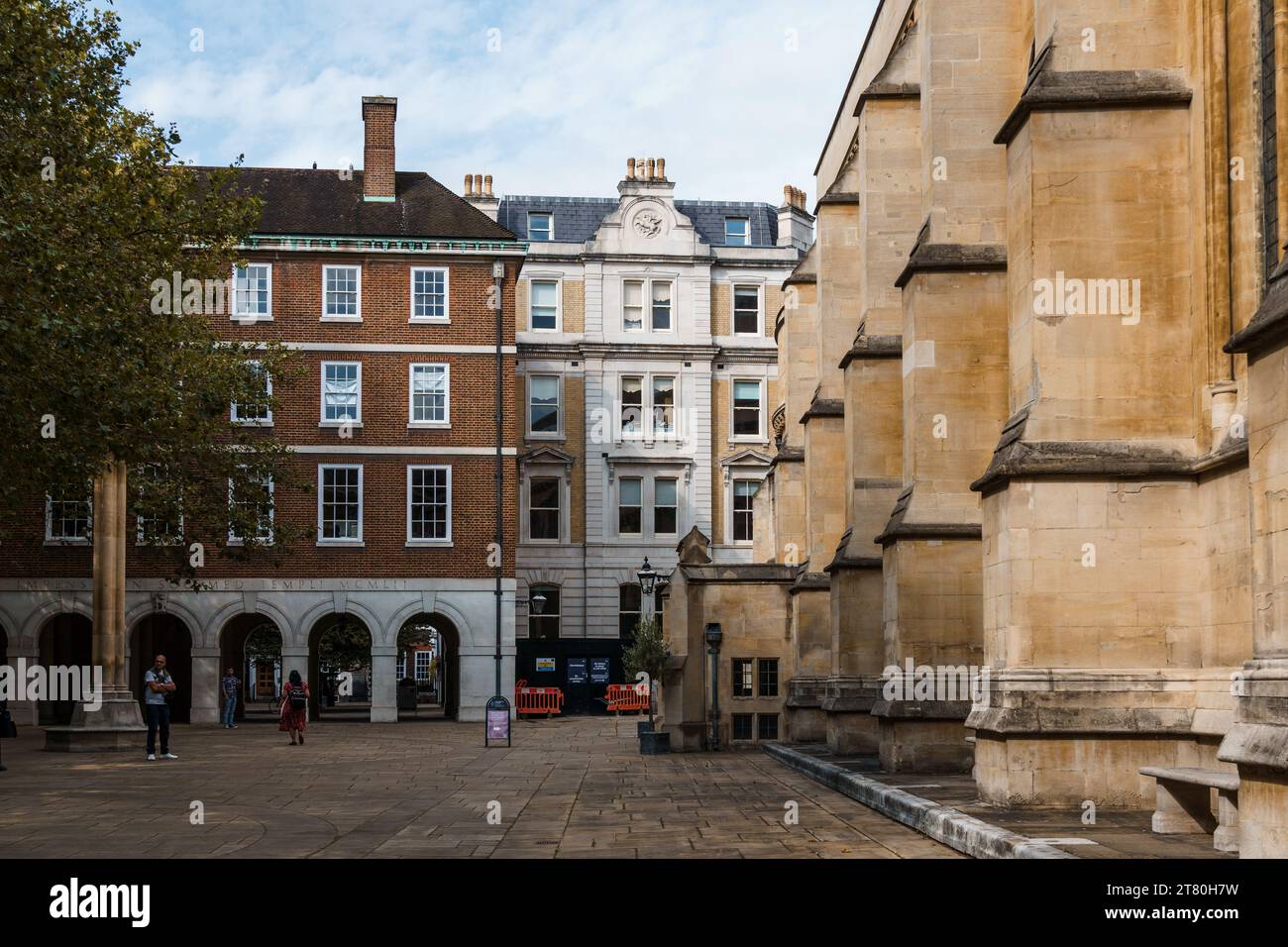 London, UK - August 25, 2023: The Temple Church, a 12th-century church ...