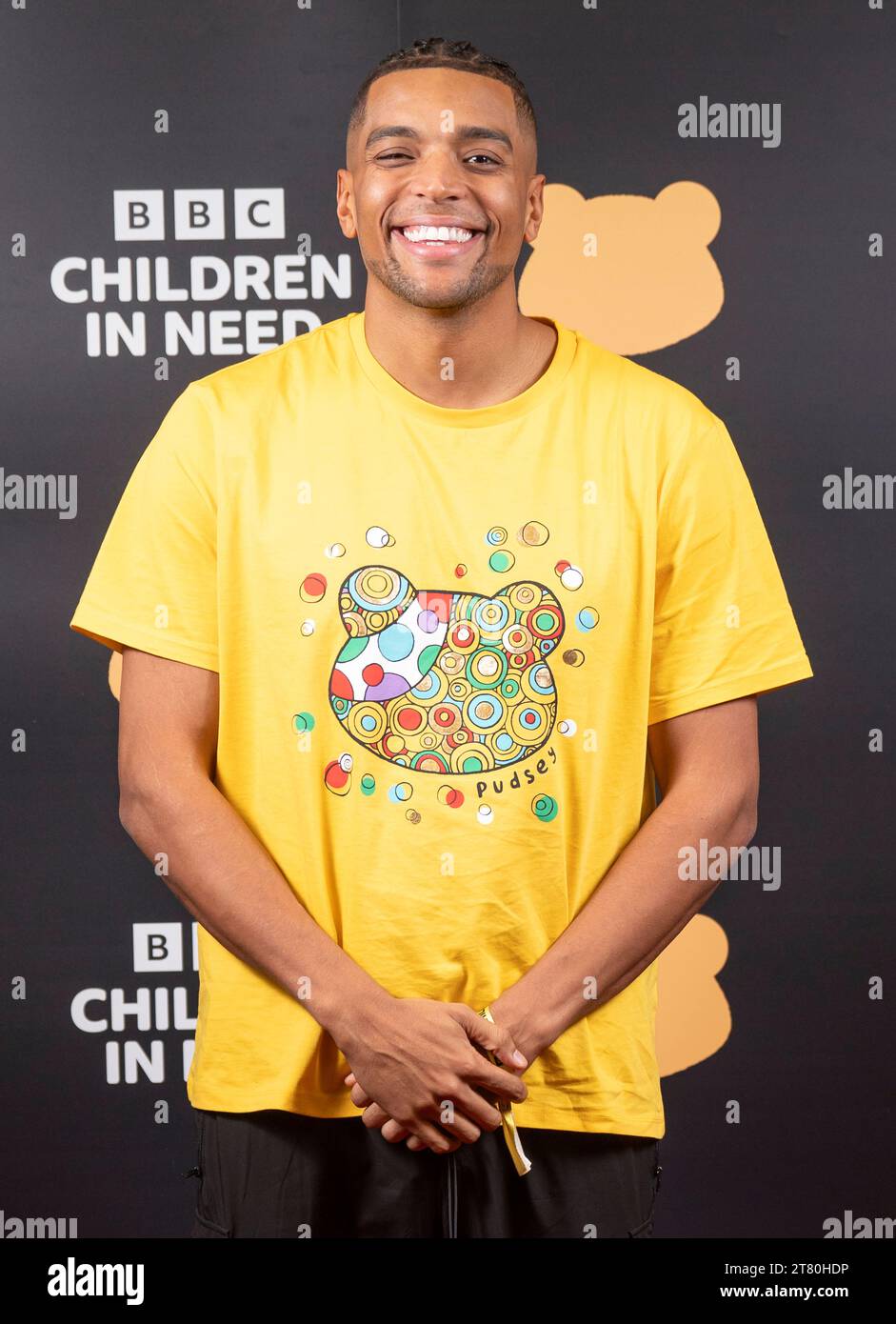 Luke Vernon at the BBC Children In Need telethon at BBC Studios in ...