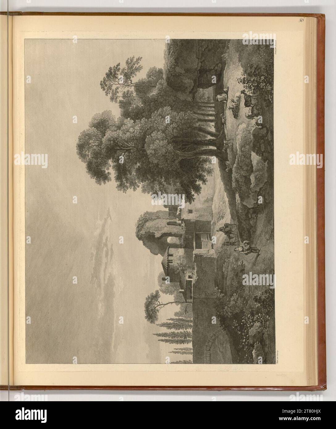 Christian Wilhelm Ernst Dietrich The ruined farm. etching 2. Hälfte 18 ...