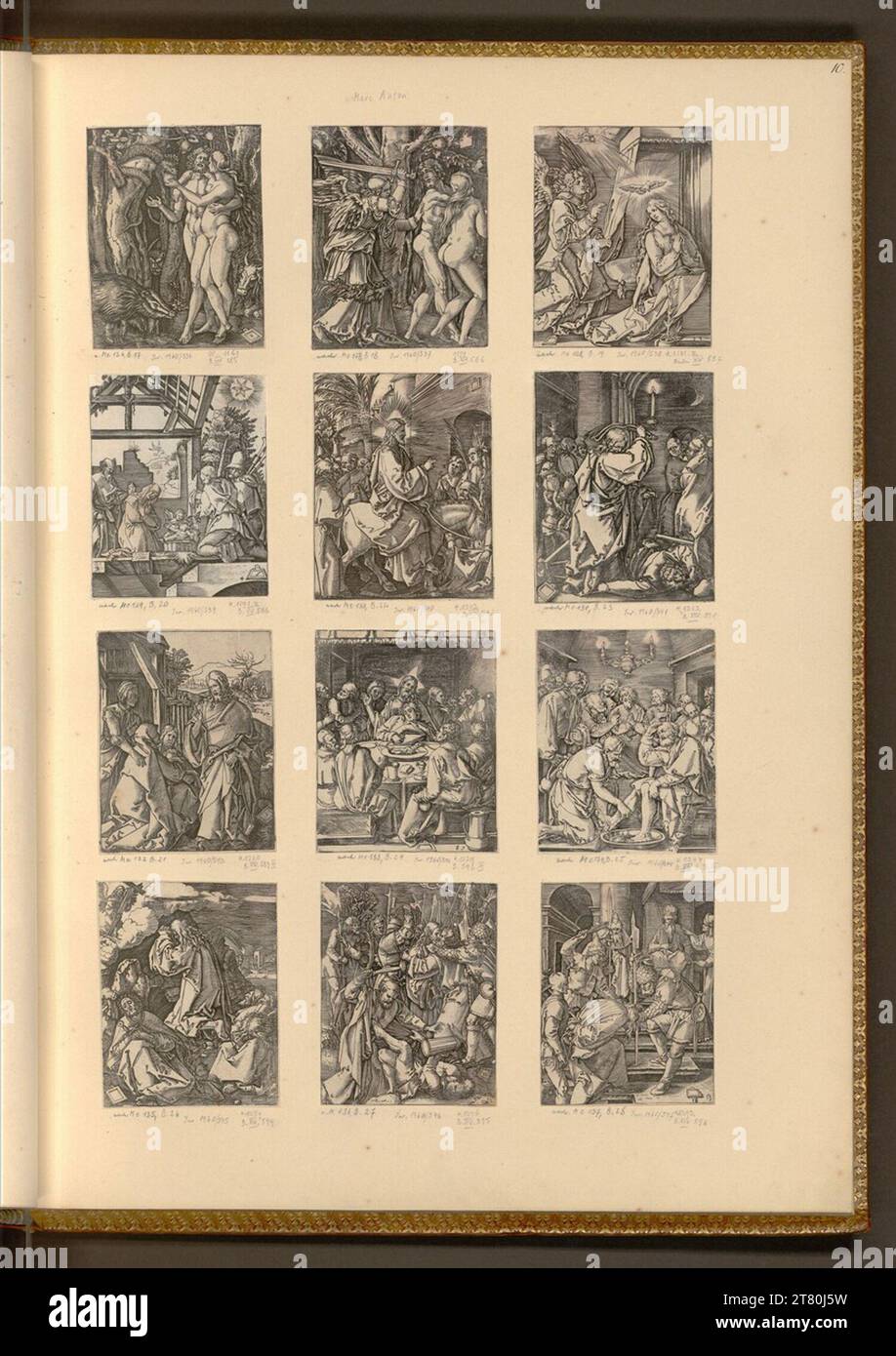Albrecht Dürer The small woodcut passion. Copper engraving print after ...