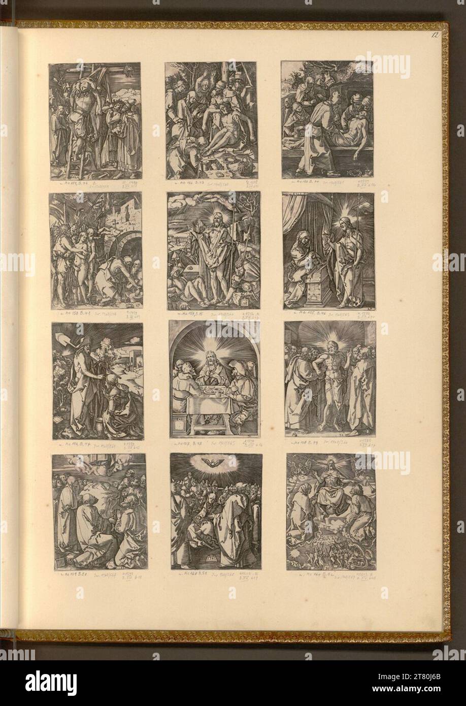 Albrecht Dürer The small woodcut passion. Copper engraving print after ...