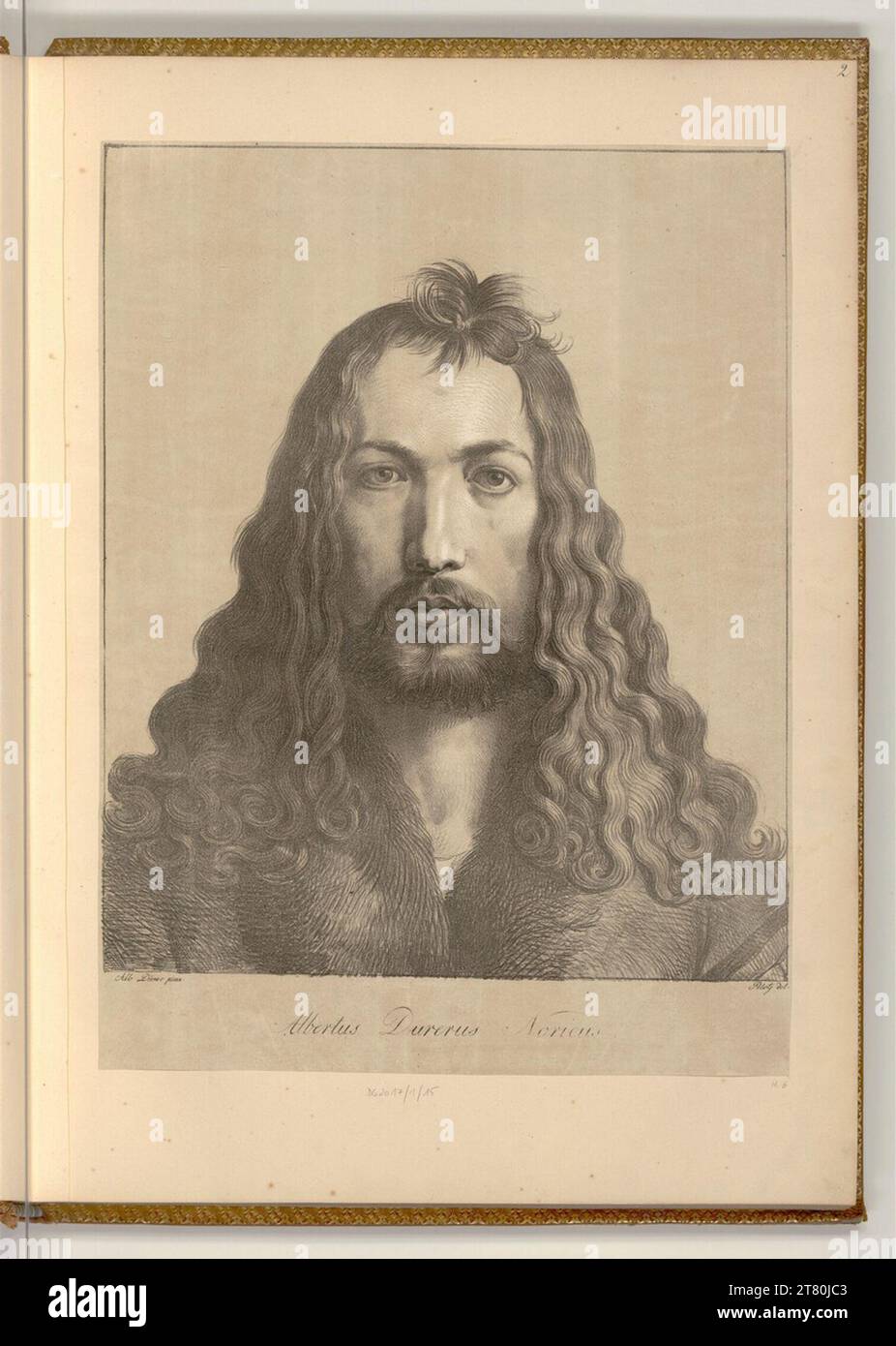 Albrecht Dürer Self -portrait in the fur skirt. Lithography 1800-1827 ...