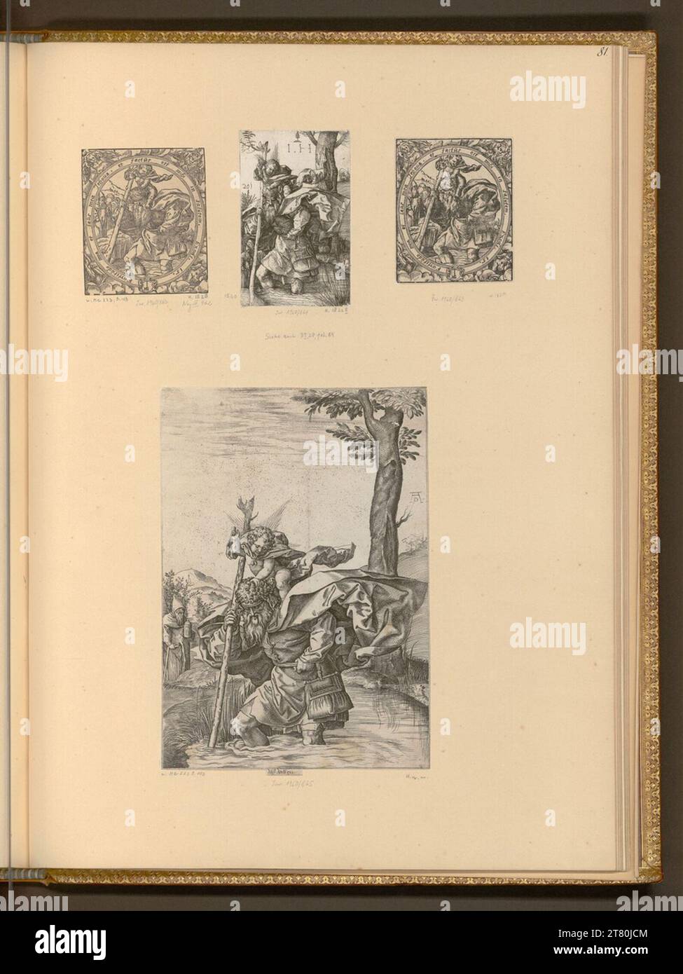 Albrecht Dürer The Holy Christophorus. Woodcut; etching after 1511 ...