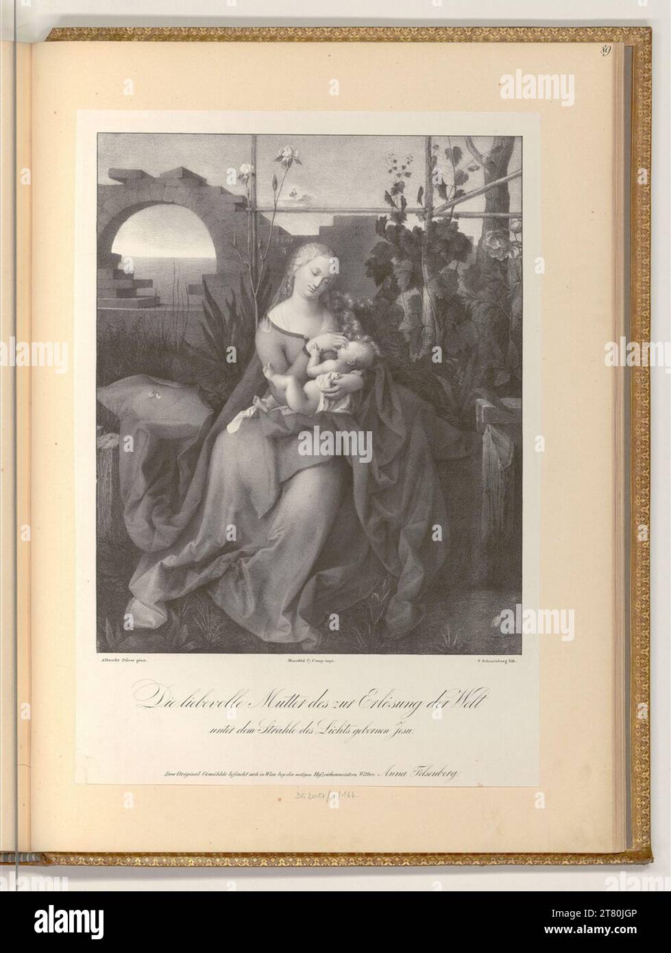 Albrecht Dürer Maria with child. Lithography 19. Century , 19th century ...