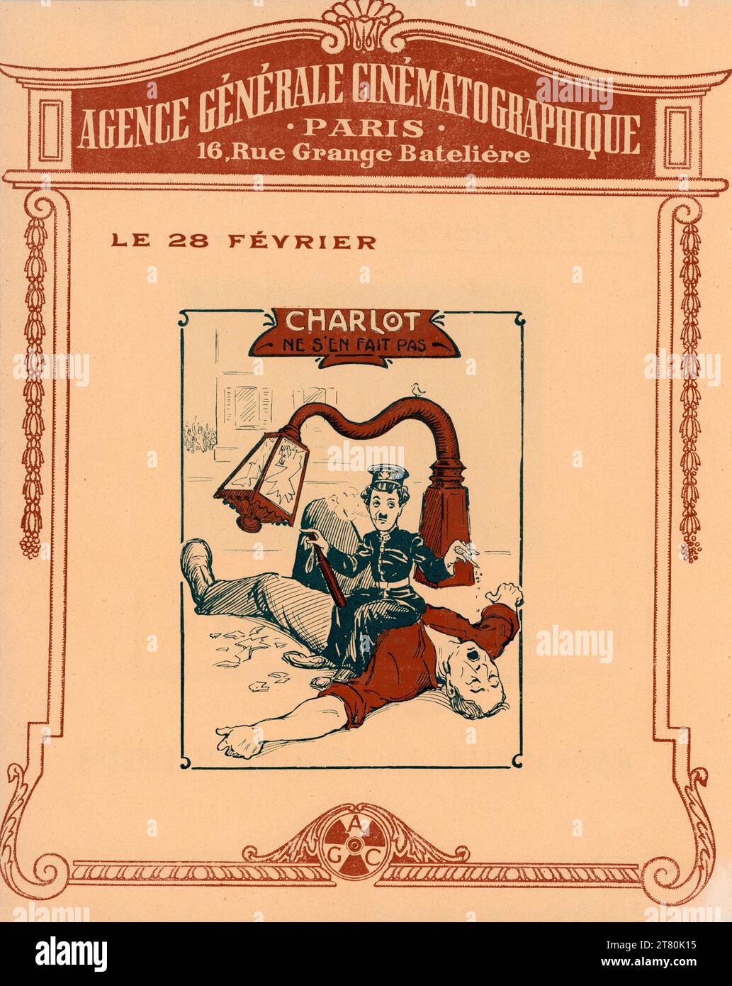 French Trade Advert for CHARLIE CHAPLIN and ERIC CAMPBELL in EASY ... French Trade Advert for CHARLIE CHAPLIN and ERIC CAMPBELL in EASY ...