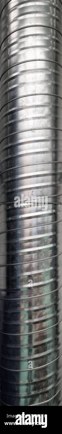 Industrial Metal Ventilation Pipe: Mechanical Texture. HVAC System ...