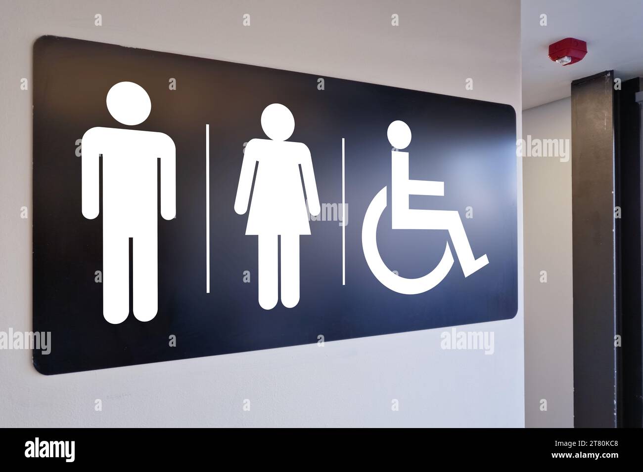 Public Restroom Sign. Toilet Bathroom Signage Plate Stock Photo - Alamy