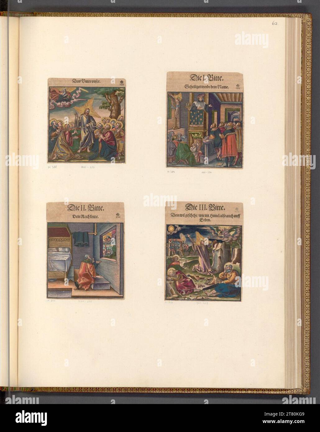 Hans Brosamer Christ teaches and the Lord's Prayer (book illustration ...