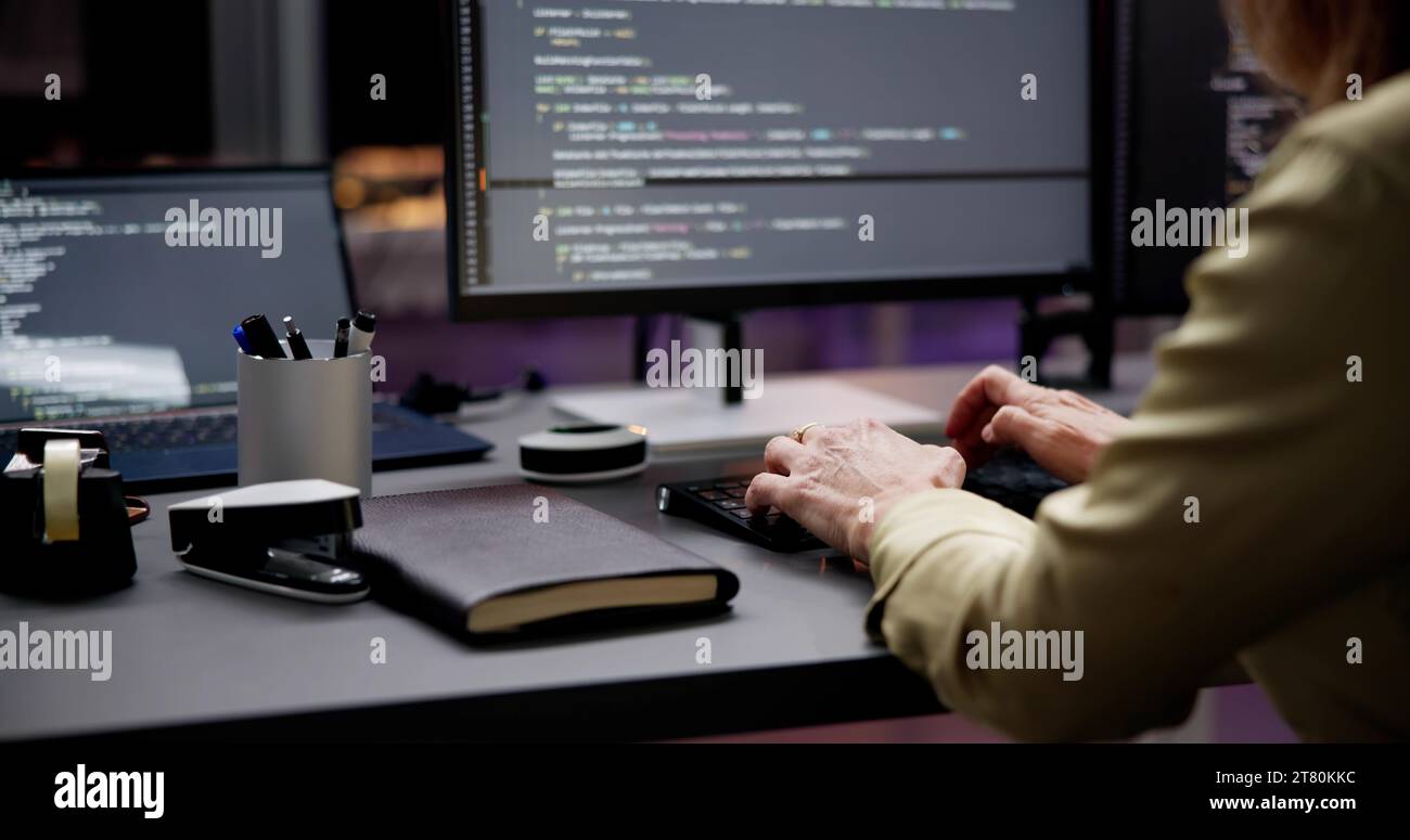 Multiple Female Programmers: Empowered Women in Development Stock Photo ...