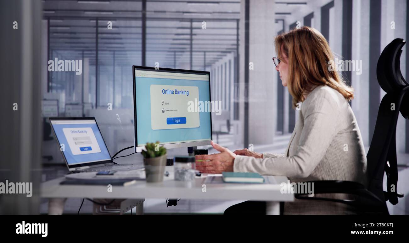 Desktop smartphone banking hi-res stock photography and images - Alamy