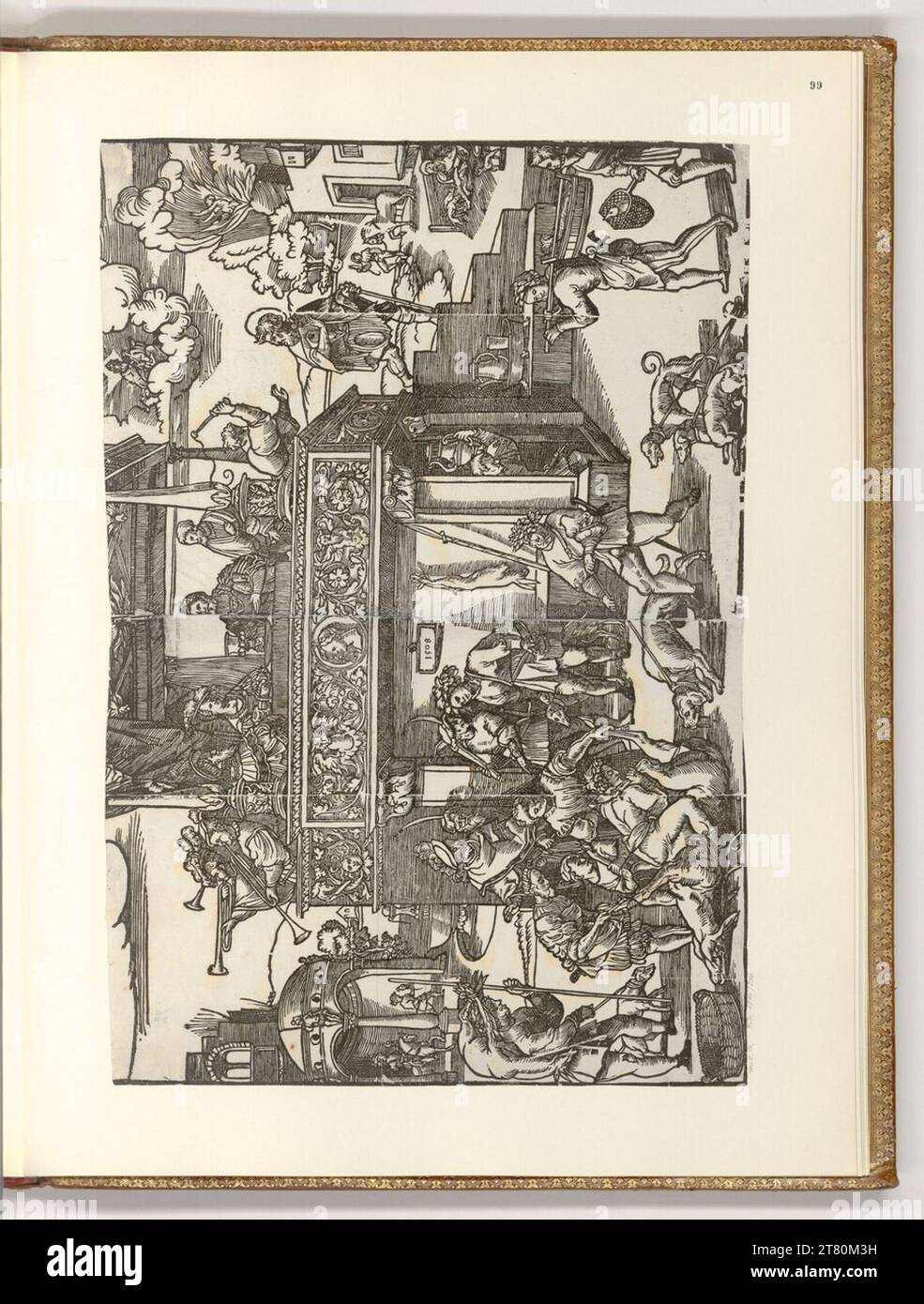 Jörg Breu d. J. The parable of the rich man and poor Lazarus. Woodcut ...