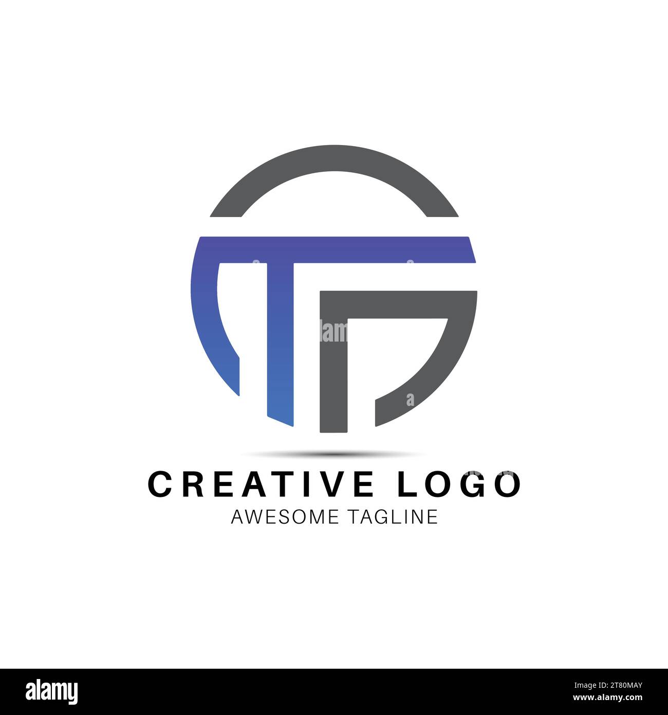 Tg letter round logo hi-res stock photography and images - Alamy