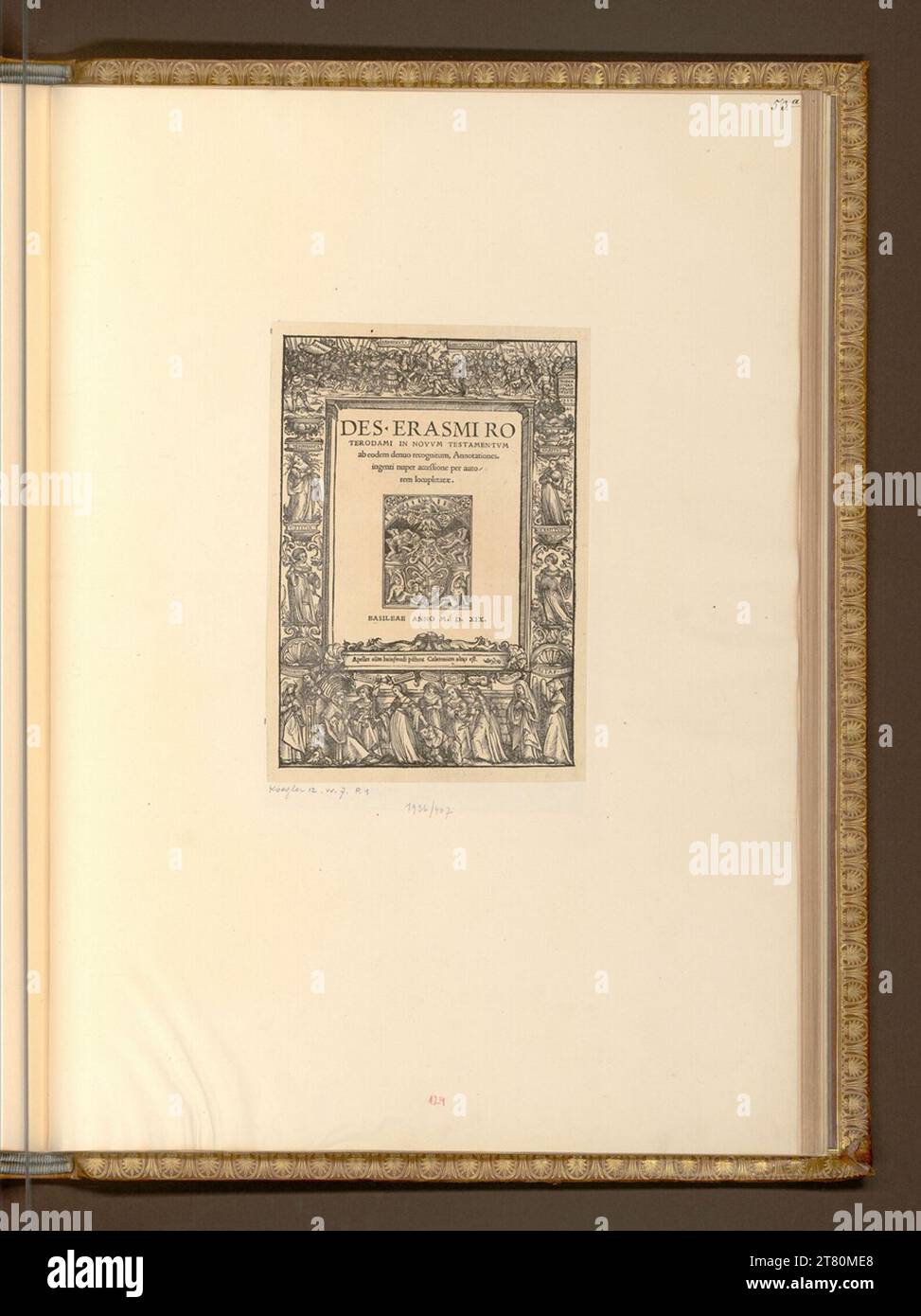 Ambrosius Holbein Title leaf: Arminius battle and defamation of the ...