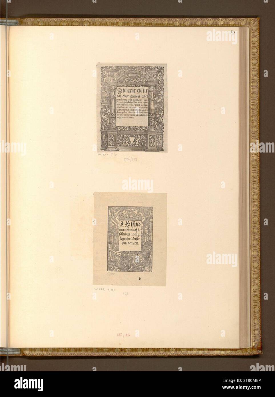 Hans Holbein d. J. Title frame with Hercules and Orpheus; Title frame ...