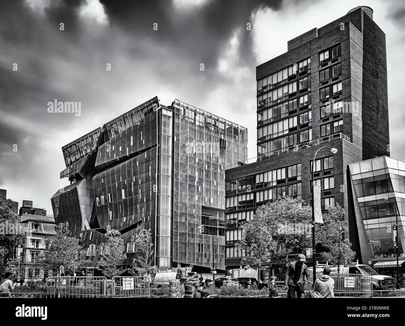New York City, USA, May 14th 2018, urban scene at Cooper Square ...