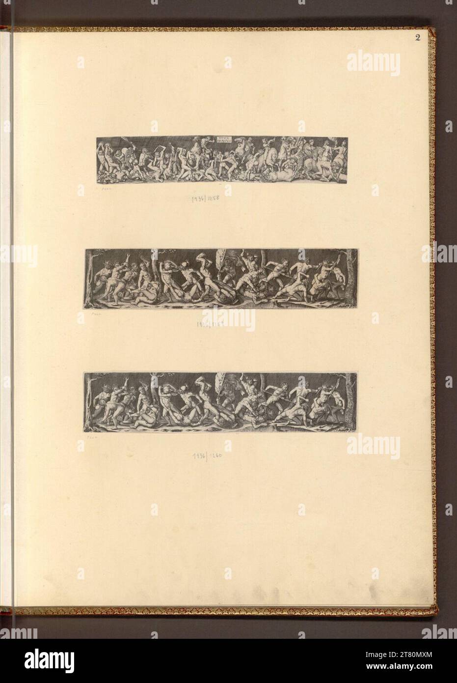 Barthel Beham Battle of Tiberius Gracchus; Fight for the banner. Copper ...