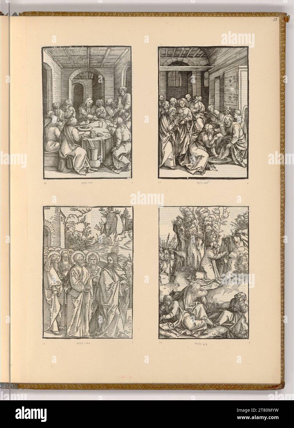 Hans Schäufelin Die Passion Christi. Woodcut 1507 , 1507 Stock Photo - Alamy