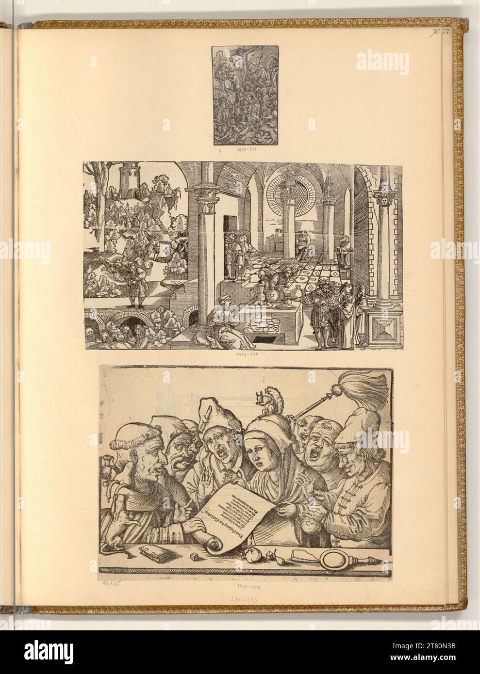 Hans Schäufelin Biblical and allegorical scenes. Woodcut Ende 15 ...