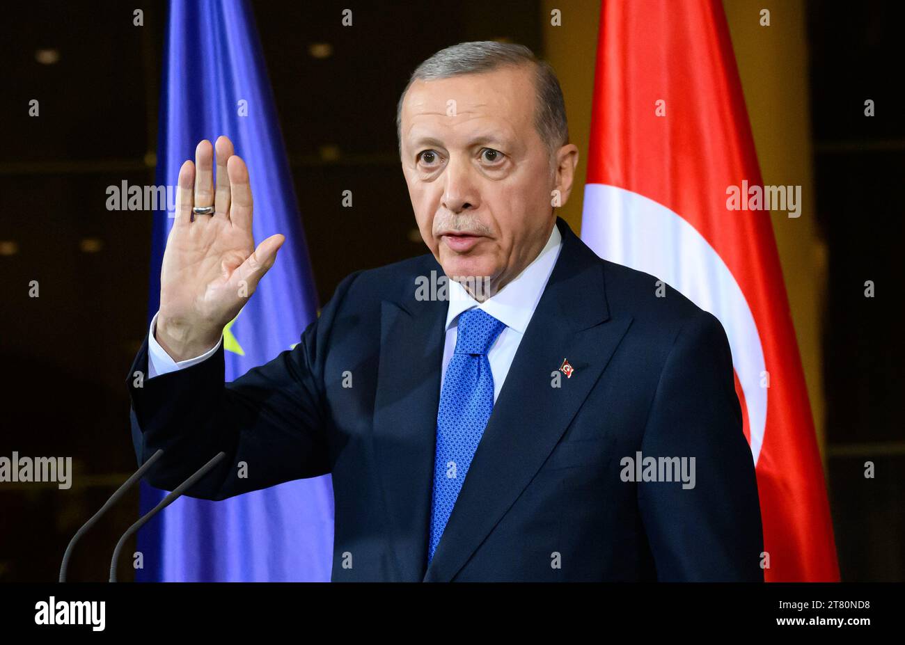 Berlin, Germany. 17th Nov, 2023. Recep Tayyip Erdogan, President of ...