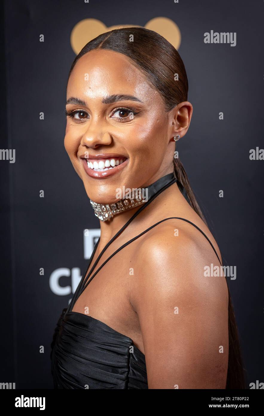 Alex Scott at the BBC Children In Need telethon at BBC Studios in ...