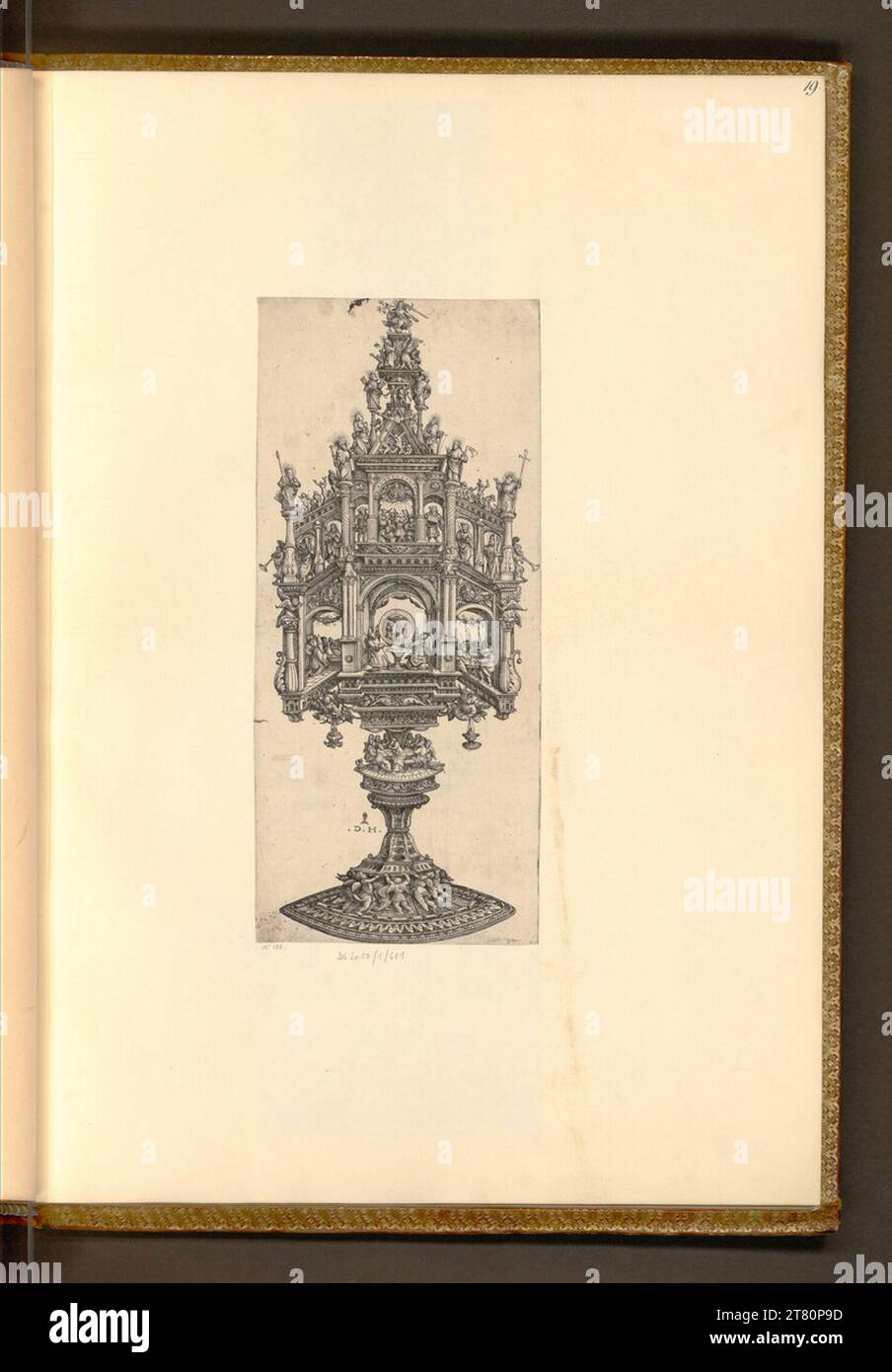 Daniel Hopfer (Ausführende r Künstler in) Monstrance with two angels ...