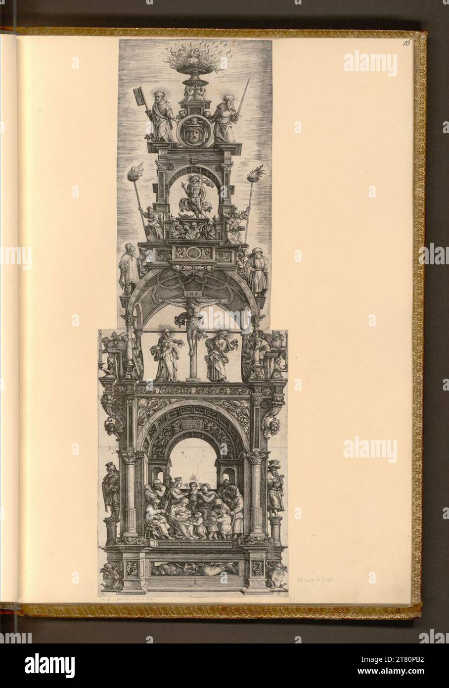 Daniel Hopfer (Ausführende r Künstler in) Architecture with crucifixion ...