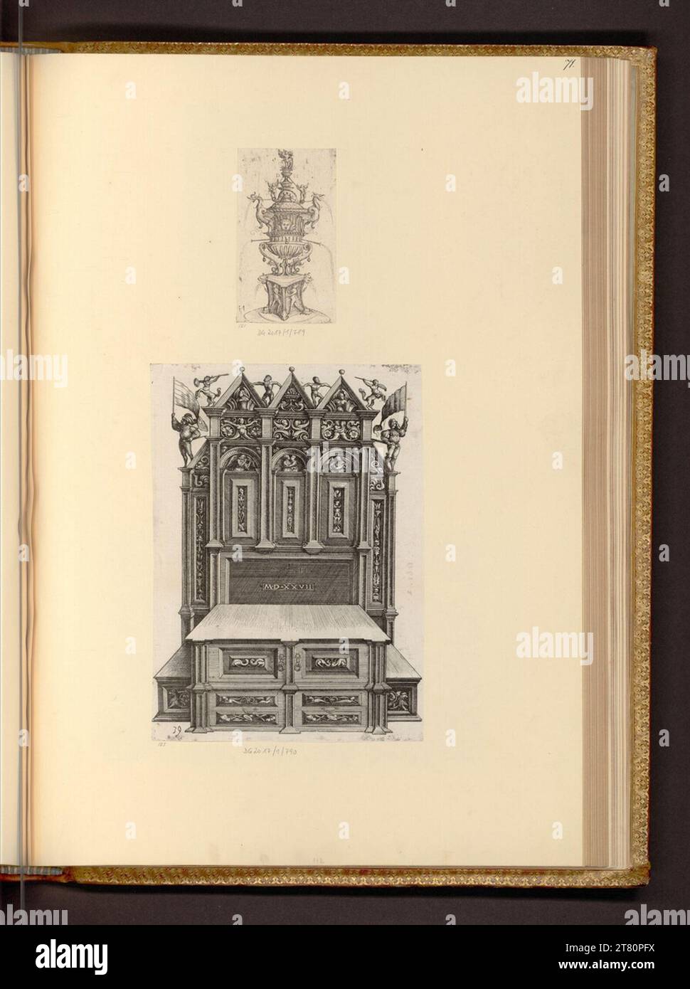 Daniel Hopfer (Ausführende r Künstler in) A fontaine; Buffet. etching ...