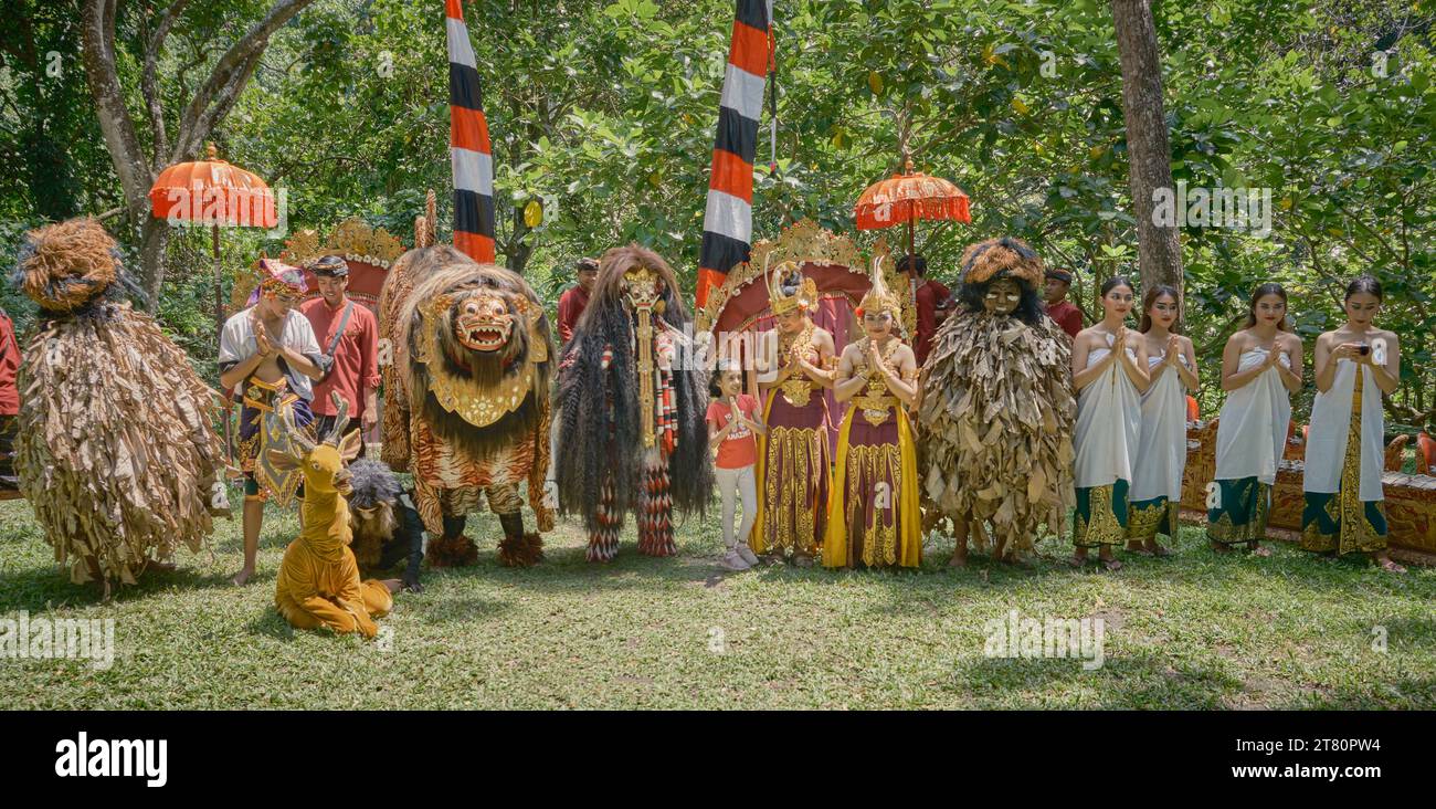 The story of Lubdaka Balinese performance in Monkey forest Ubud, Bali ...