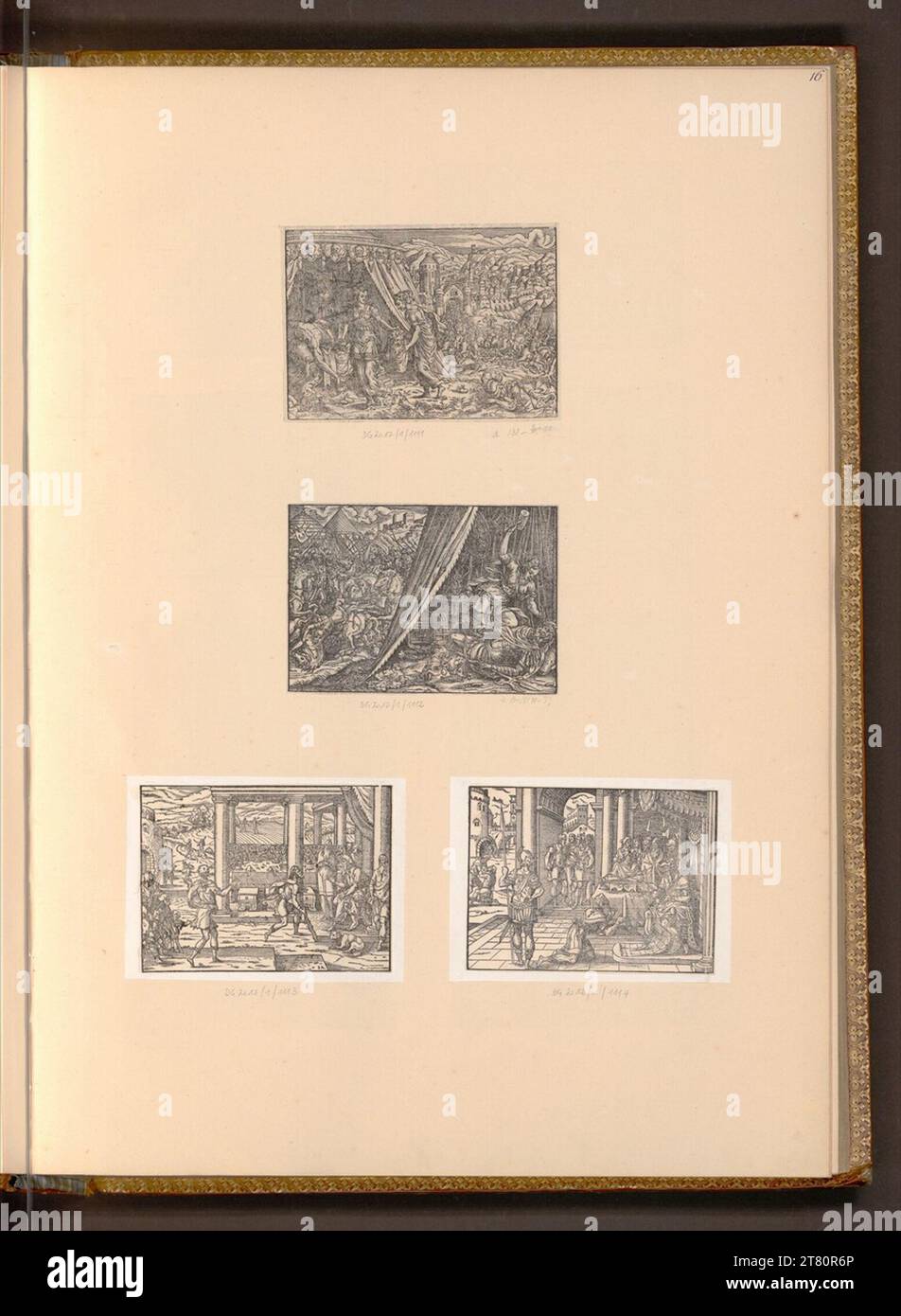 Jost Amman (An der Entstehung Beteiligte r) Biblical scenes. Woodcut 2 ...