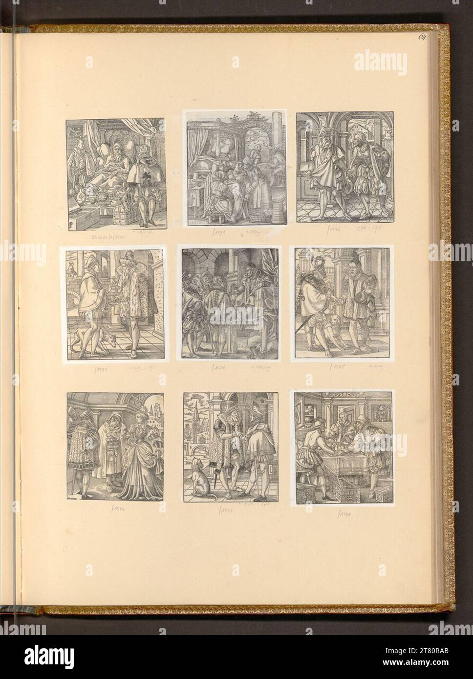 Jost Amman Various representations, allegorical scenes . Woodcut 2 ...