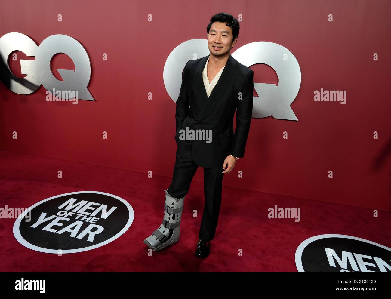 Simu Liu arrives at GQ's Men of the Year Party at Bar Marmont, Thursday ...