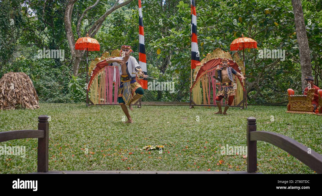 The story of Lubdaka Balinese performance in Monkey forest Ubud, Bali ...