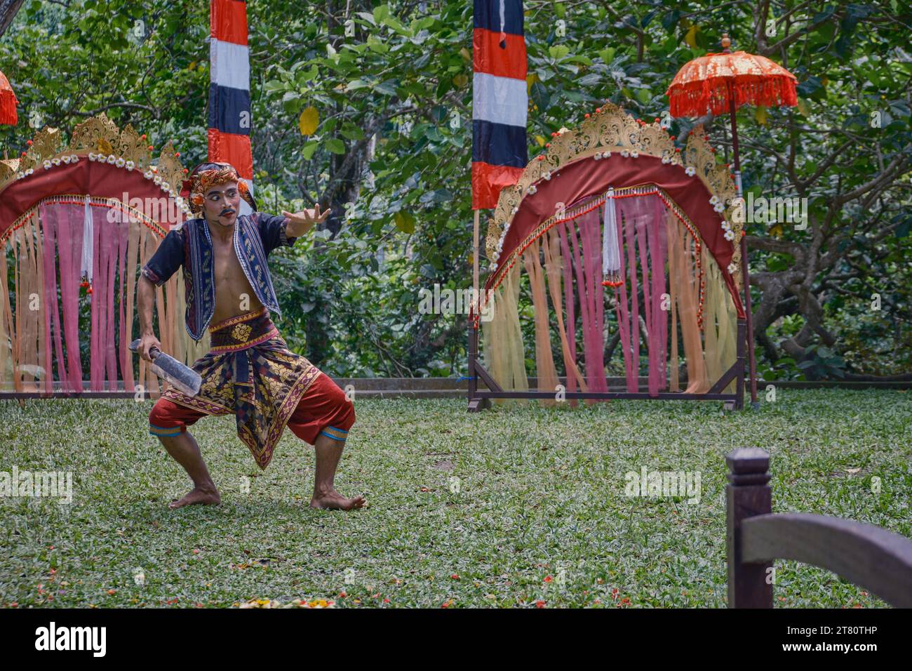 The story of Lubdaka Balinese performance in Monkey forest Ubud, Bali ...