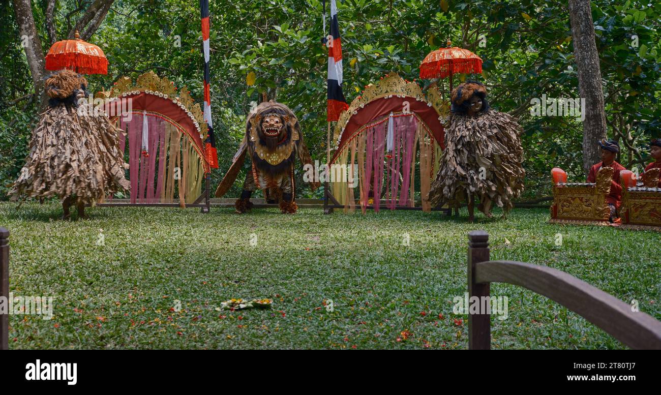 The story of Lubdaka Balinese performance in Monkey forest Ubud, Bali ...