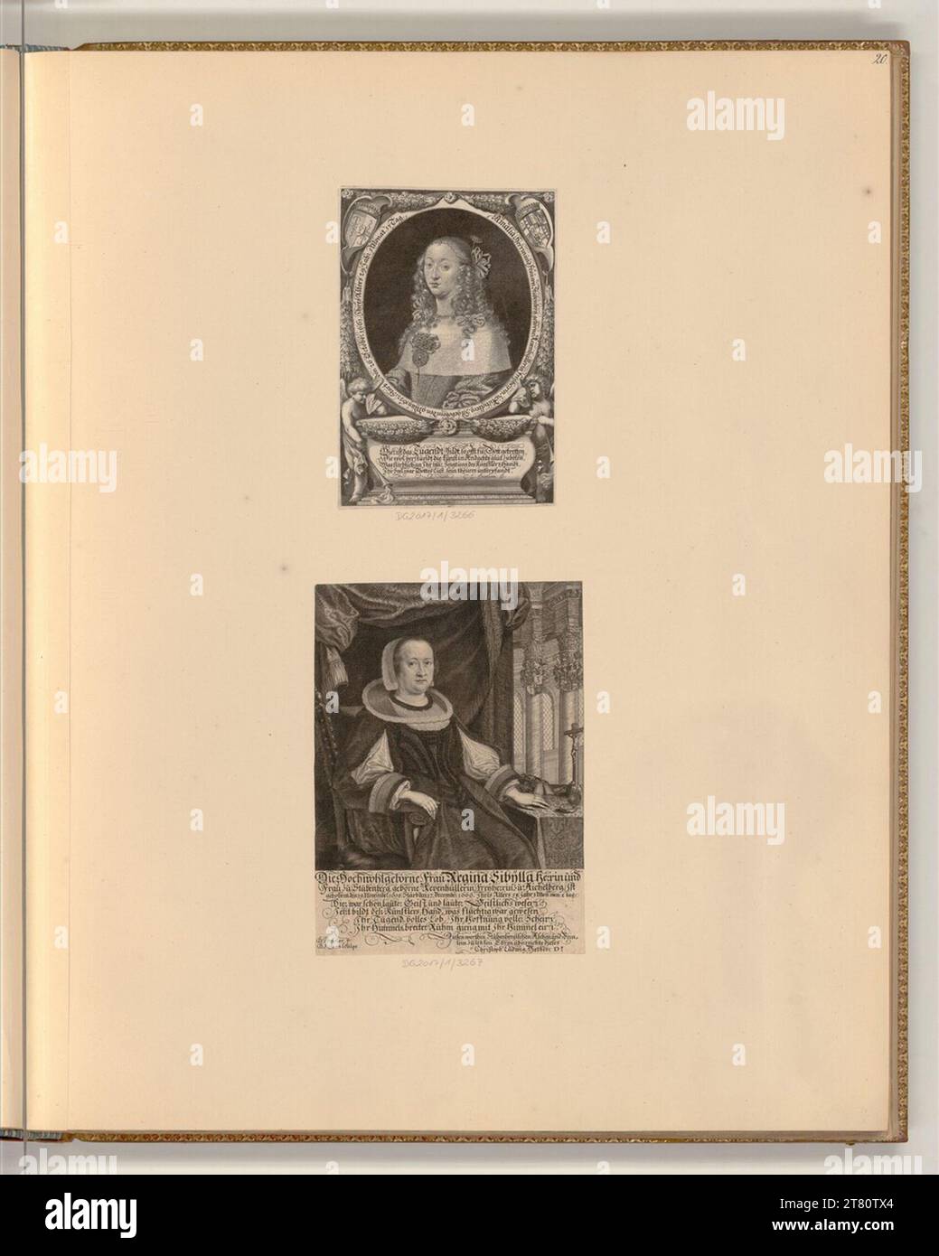 Bartholomäus Kilian (Engraver) Portraits Amalia von Stubenberg, Regina ...