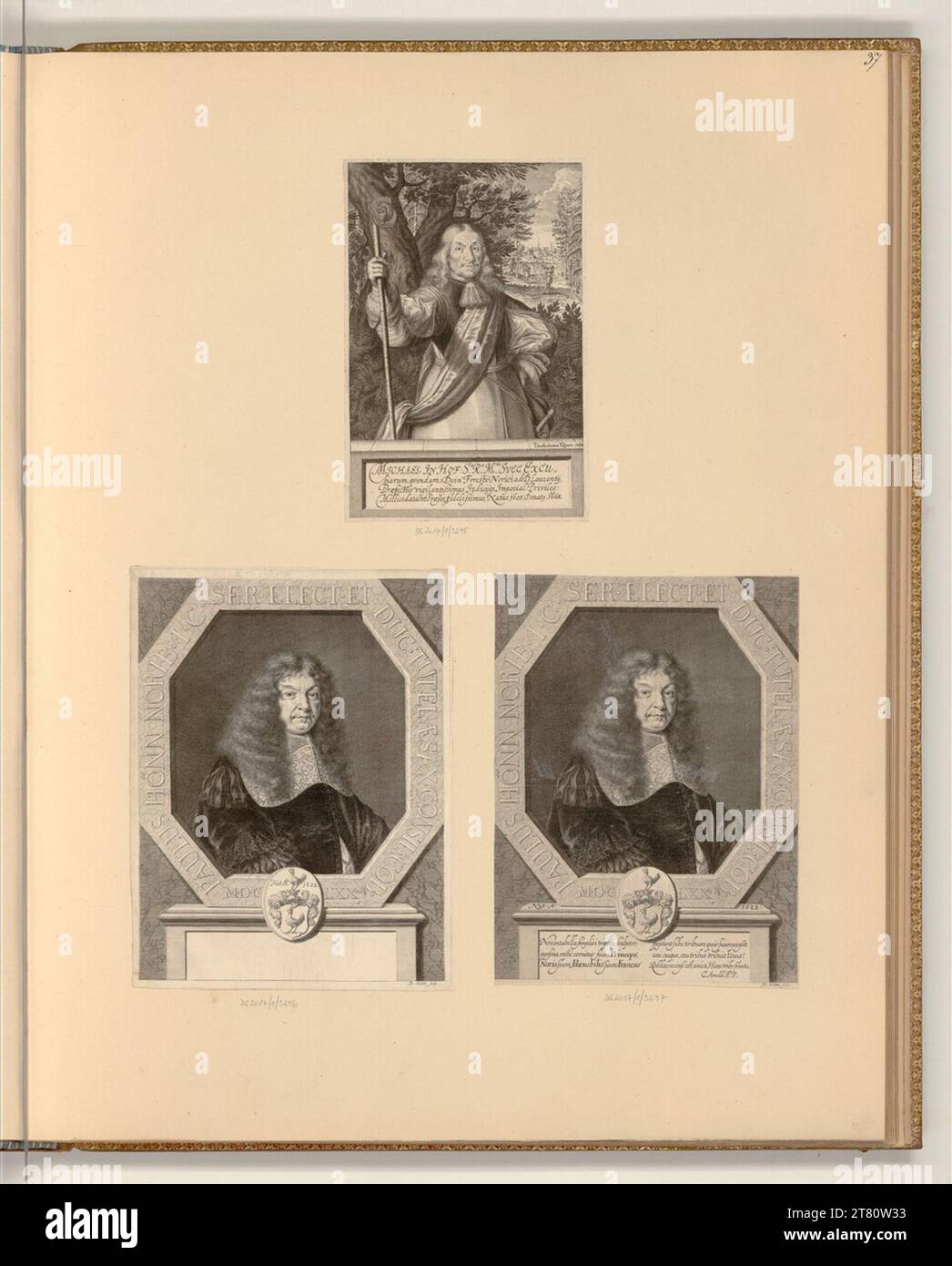 Bartholomäus Kilian (Engraver) Portraits Michael Imhof (Imhoff), Paulus ...