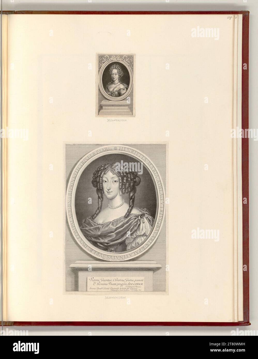 Carl Gustav Amling (Engraver) Portraits Maria Antonia of Bavaria ...