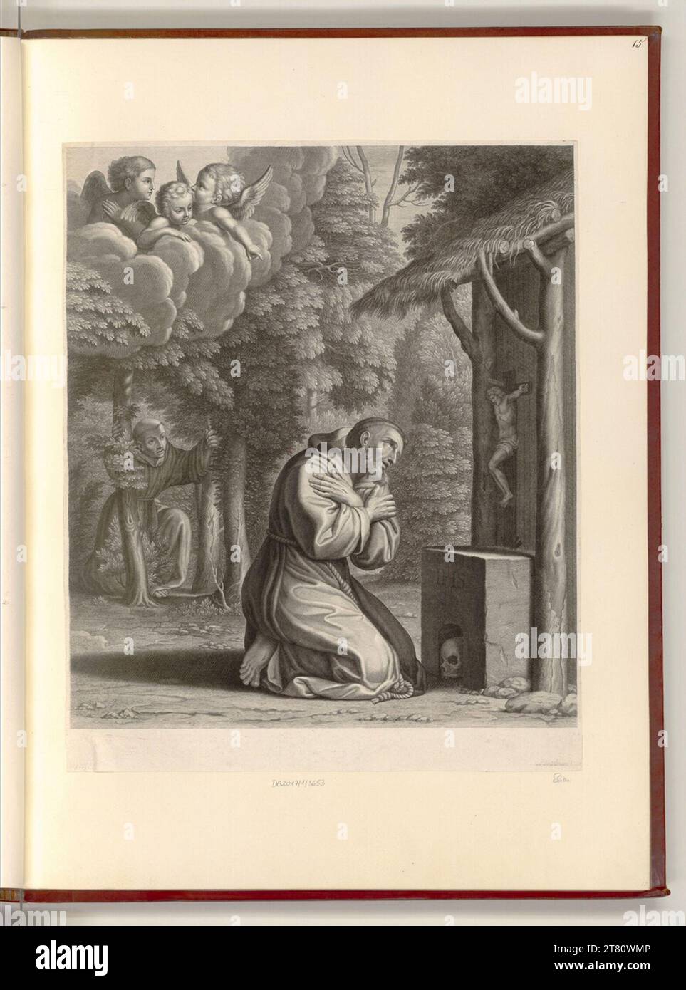 Elias Hainzelmann (Engraver) Francis of Assisi. Copper engraving ...