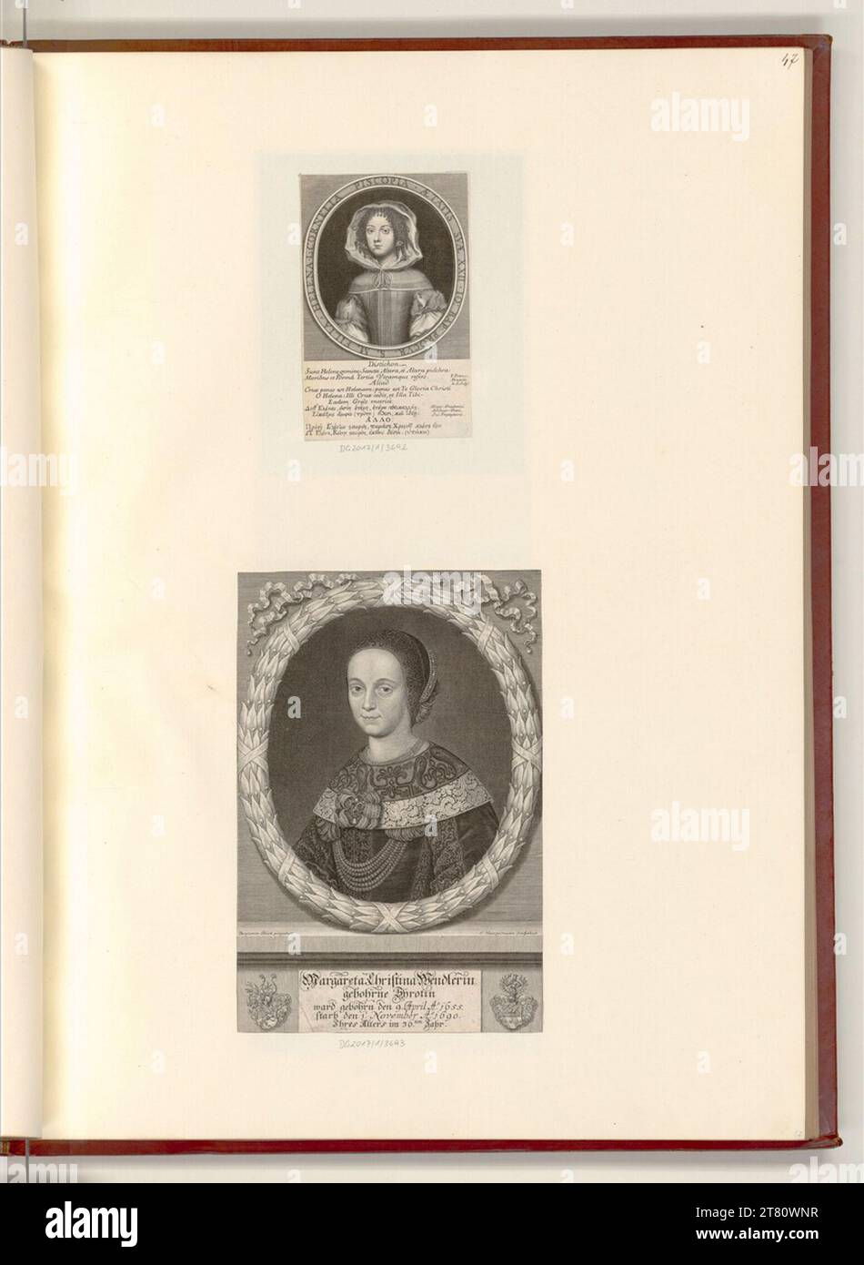 Elias Hainzelmann (Engraver) Portraits Helene Cornelia Piscopia ...