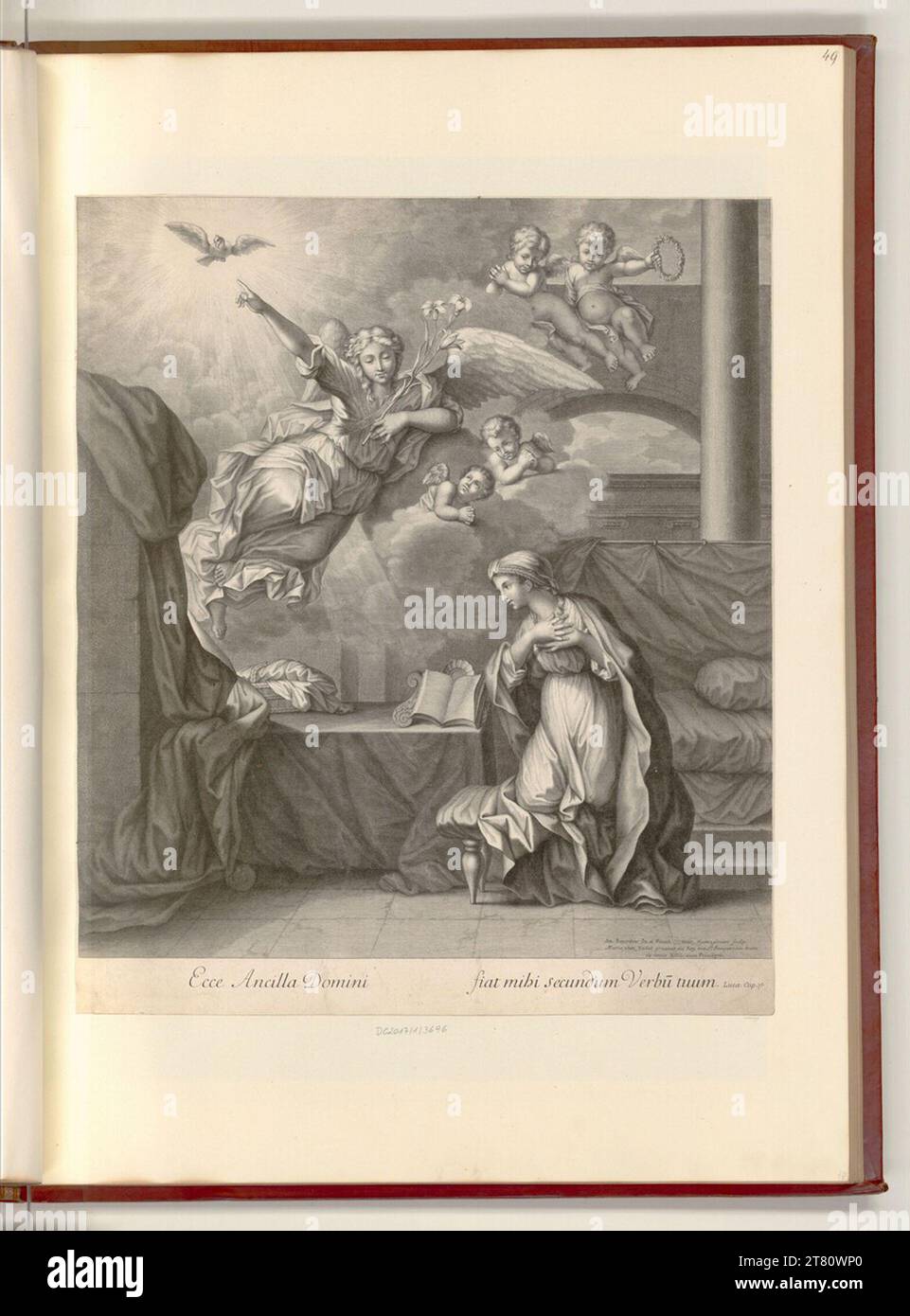 Johann Hainzelmann (Engraver) The proclamation. Copper engraving ...