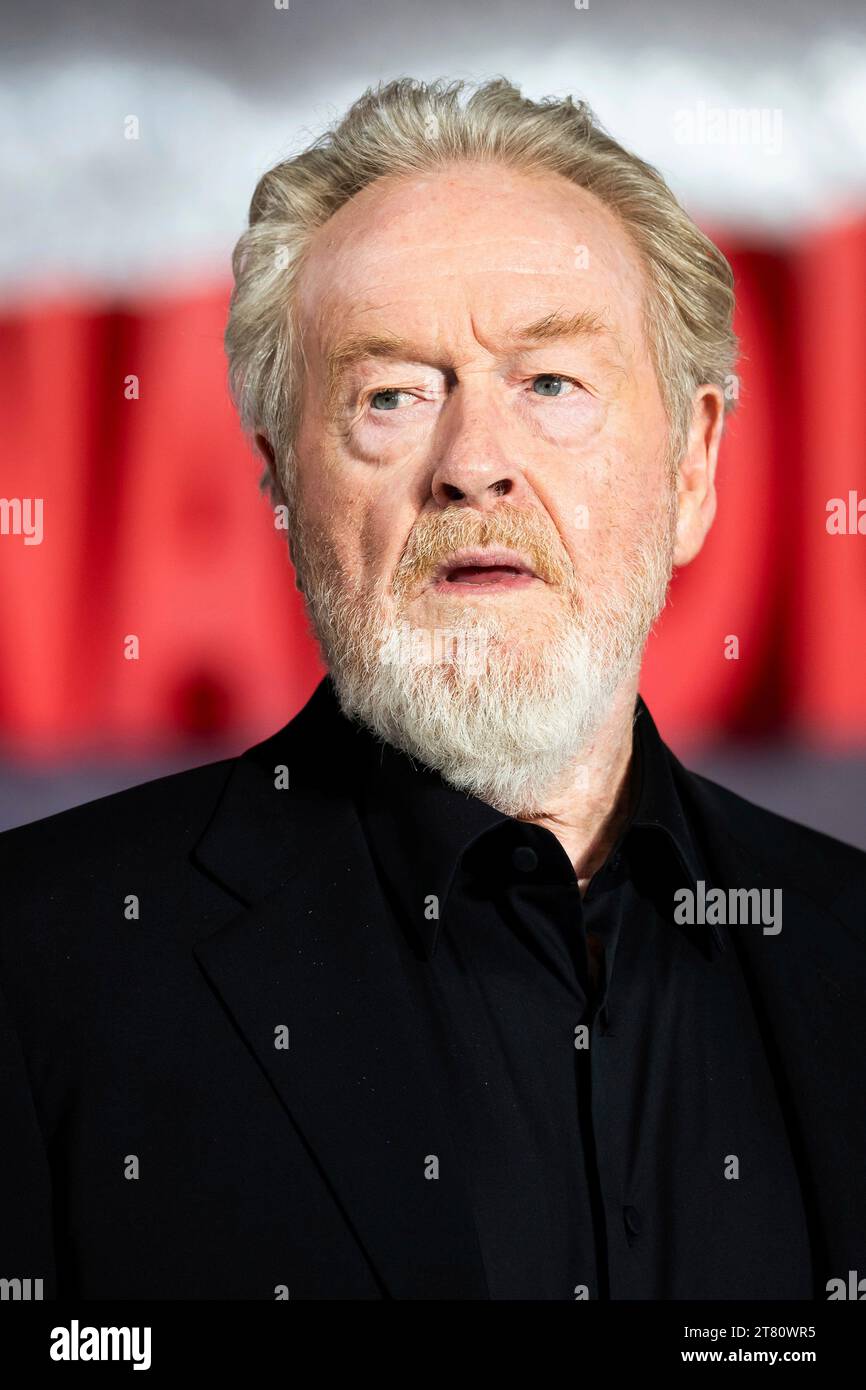 Ridley Scott poses for photographers upon arrival at the UK premiere of ...
