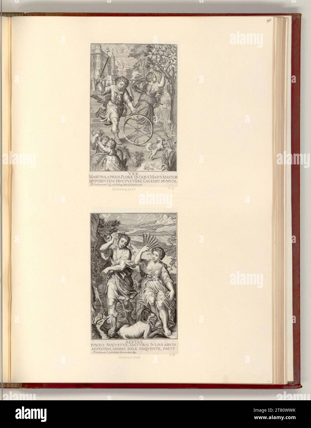 Carl Gustav Amling (Engraver) The spring; The summer. Copper engraving ...